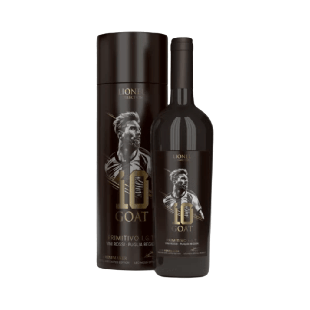 Lionel Messi Collection 10 GOAT Primitivo Red Wine 750ml – Liquor On ...